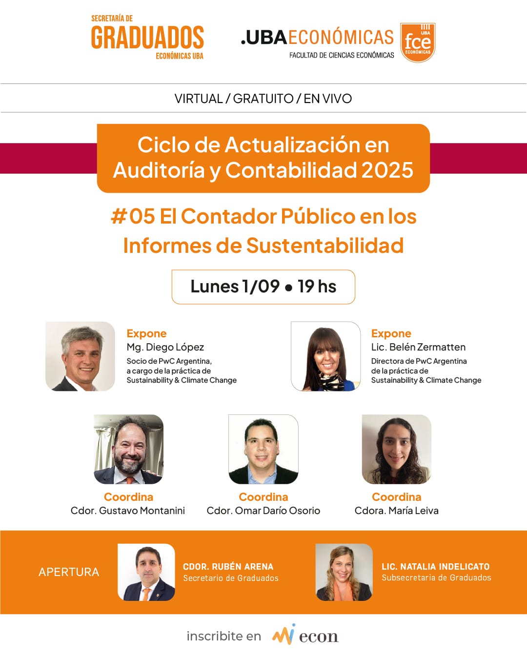 Ciclo de Actualización en Auditoría y Contabilidad 2025 - Graduados FCE