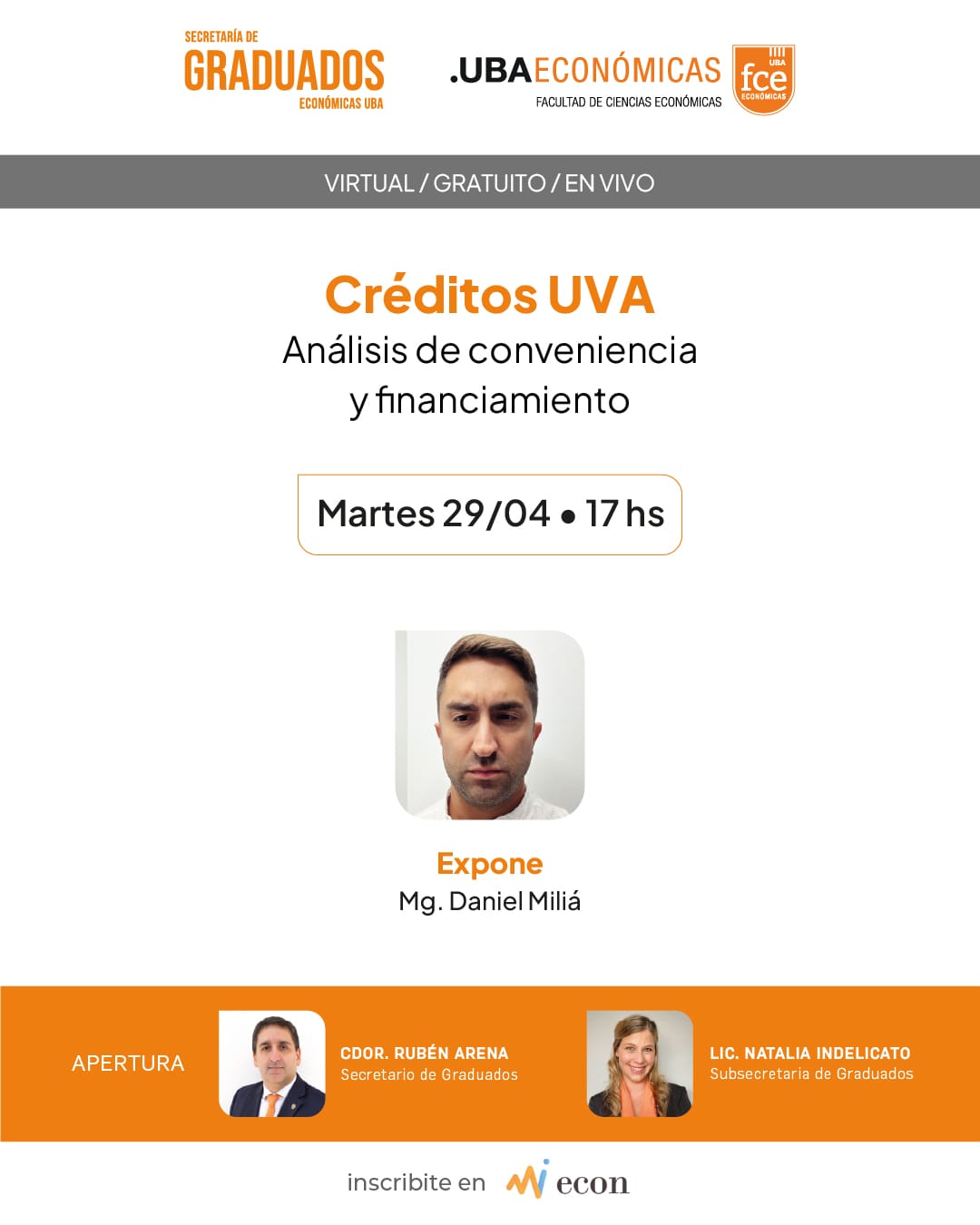 Créditos UVA - Graduados FCE